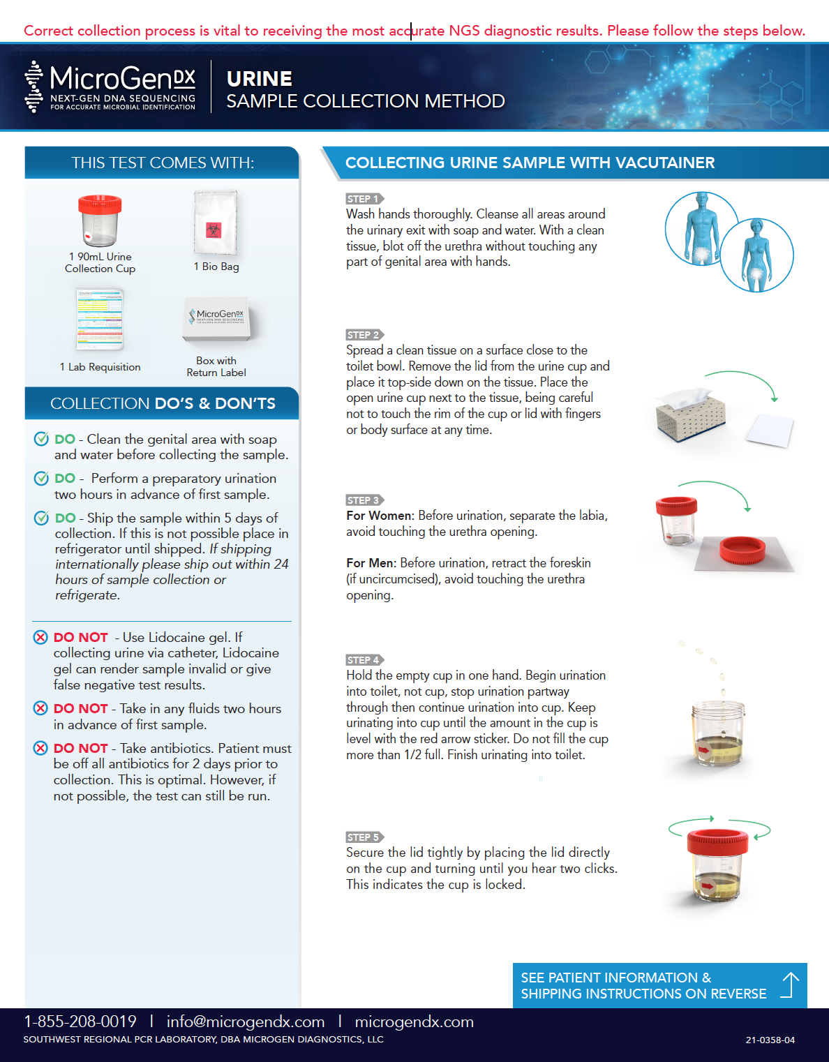 UROKEY Test Service | MicroGen Diagnostics